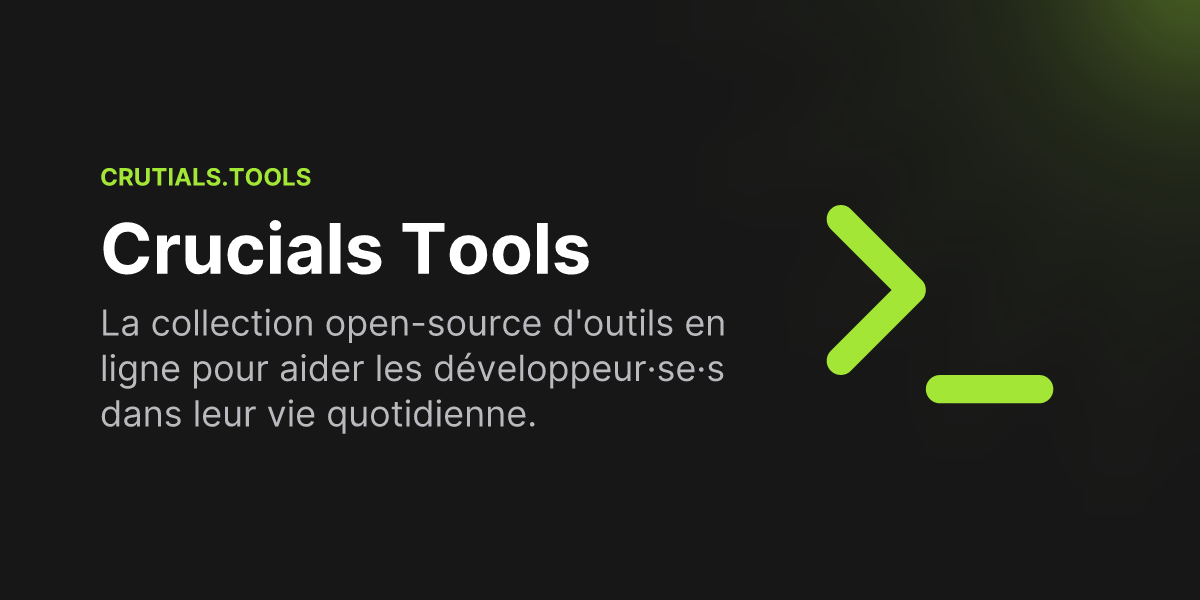 Crucials Tools - Crucials Tools