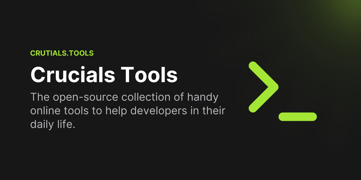 Crucials Tools - Crucials Tools